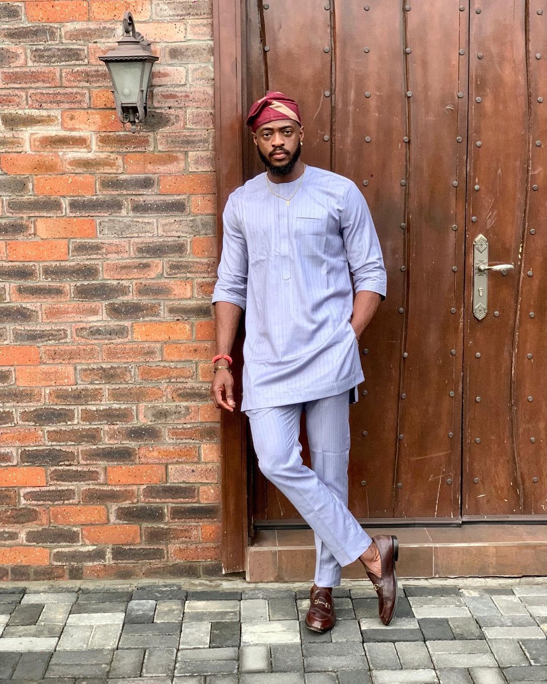 BBTitans: 10 adorable photos of Yemi Cregx in African Wear ...