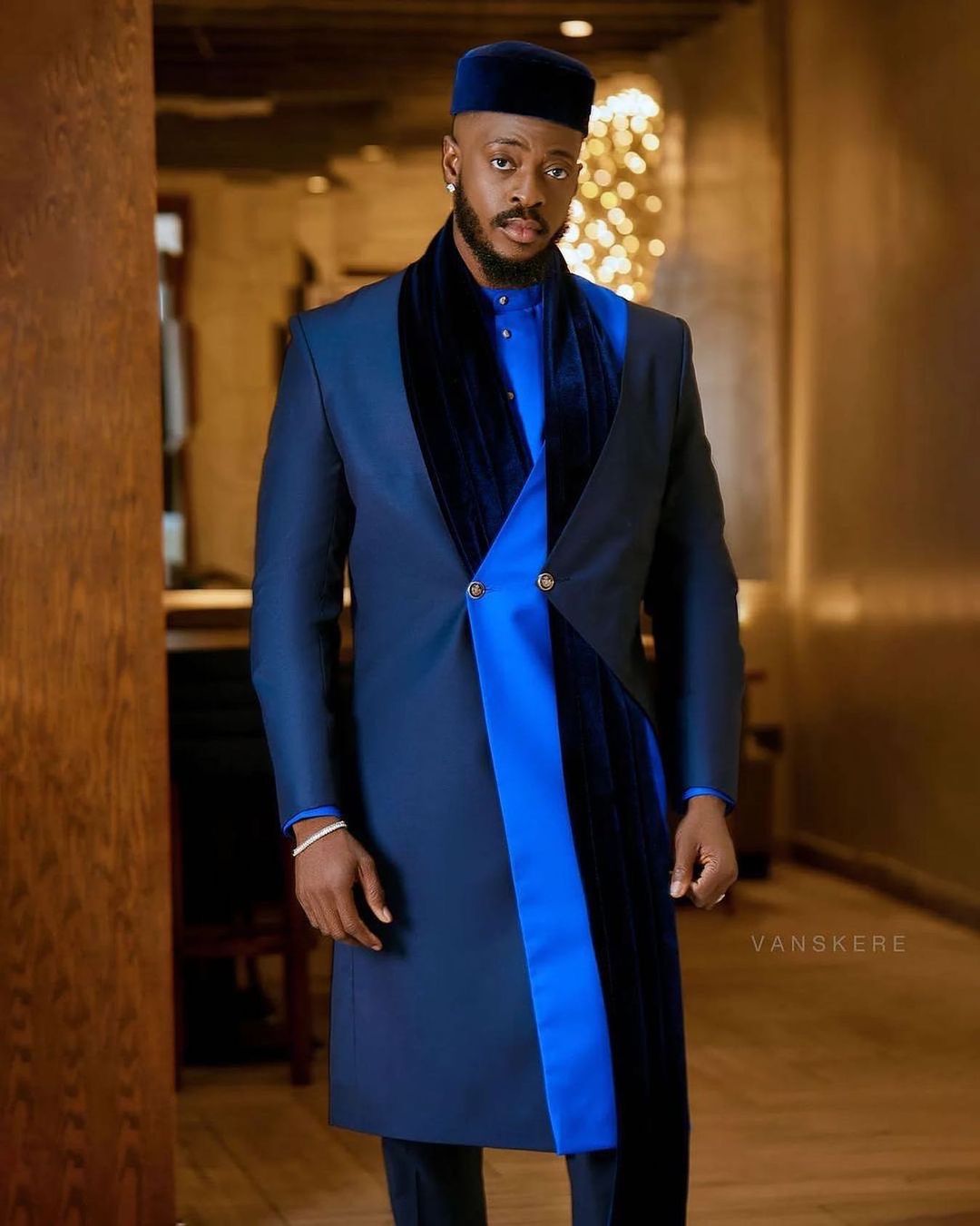 BBTitans: 10 adorable photos of Yemi Cregx in African Wear ...