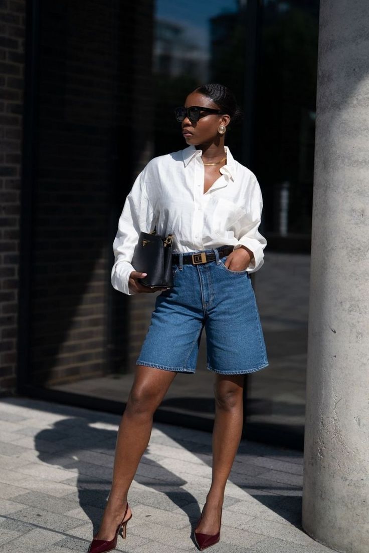 Throwback Trend: All About Denim Jorts — and How to Style Them Without ...